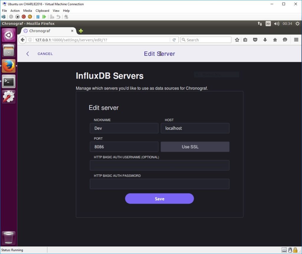 How To Setup Influxdb Chronograf And Telegraf For Development Personal Ramblings